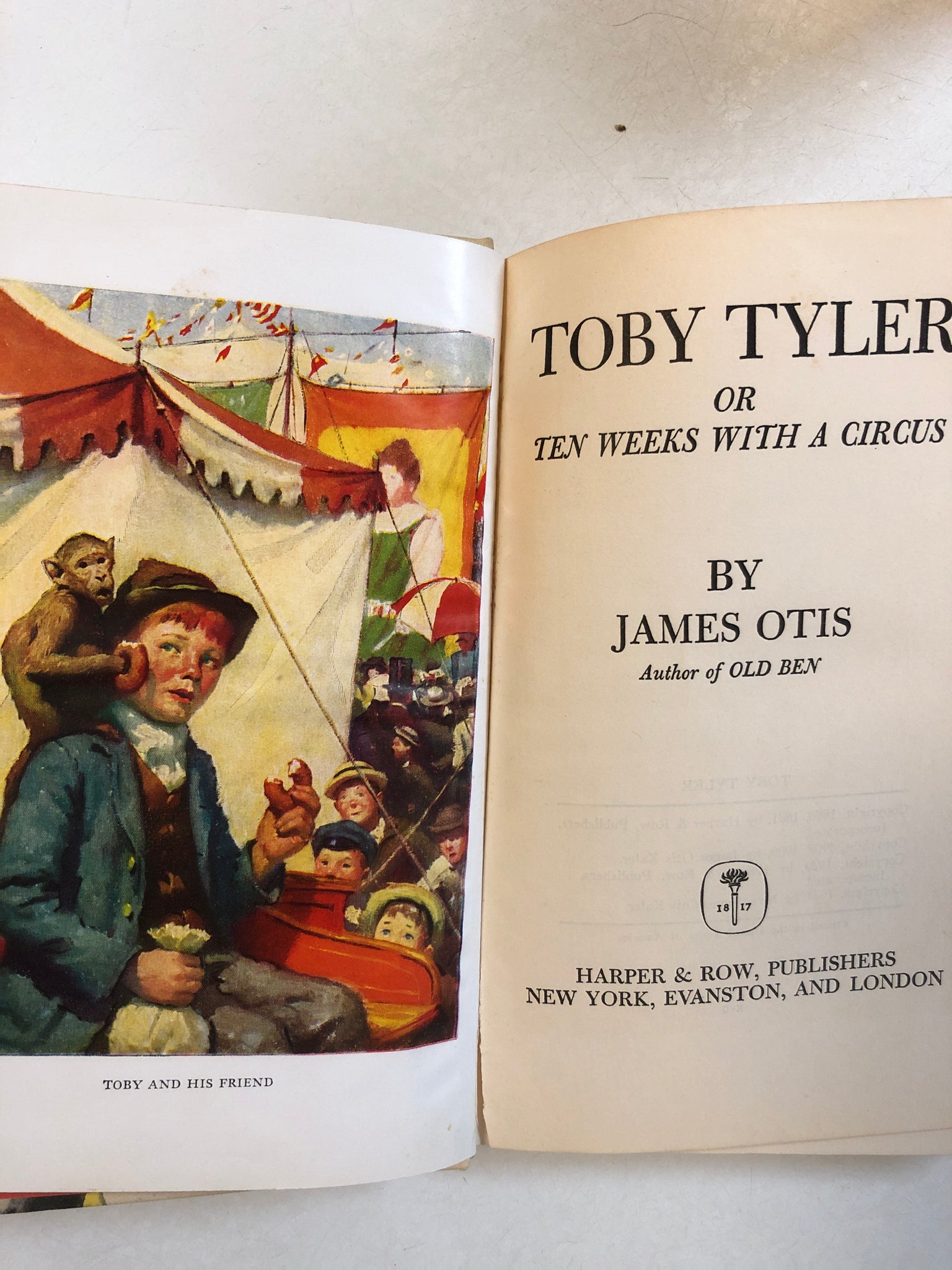 Toby Tyler or Ten Weeks With a Circus – Slickcatbooks